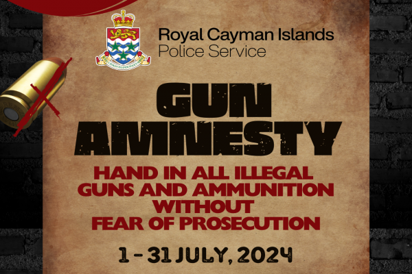 RCIPS Launches National Gun Amnesty for the Month of July, 25 June ...